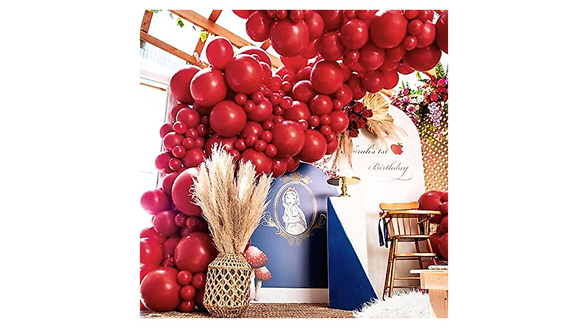 PartyWoo Matte Red Balloons - 100 pcs for Every Event