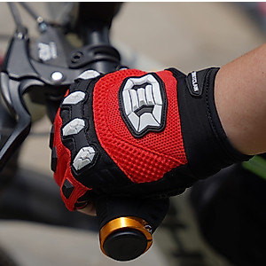Seibertron Adult Dirtclaw Gloves - Versatile Gloves for Cycling, ATV, and Mountain Biking Red XL