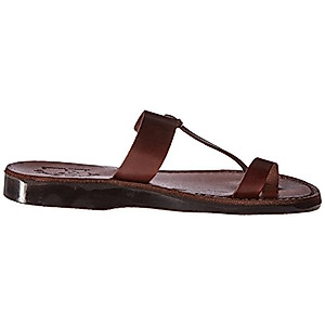 David - Leather Open Toe Sandal - Brown