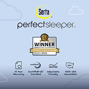Serta Perfect Sleeper Ultimate 12" California King Mattress - Extra Firm, Cooling Gel Memory Foam, Pocket Innersprings for Motion Isolation, Edge Support, CertiPUR-US Certified - Oasis Sleep