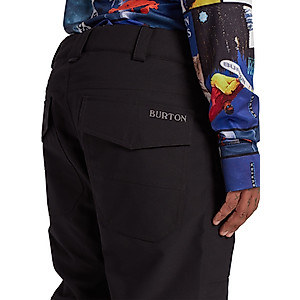 Burton Mens Southside Pant Slim, True Black New, Large