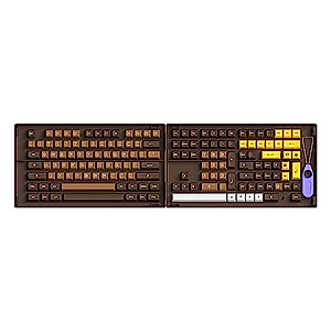 Akko Chocolate 178-Key ASA Profile PBT Double-Shot Keycap Set for Mechanical Keyboards with Collection Box