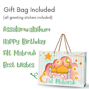 Mommy Yasmin - Soothe & Glow Talking Cloud | Muslim & Islamic Toy | Eid Gift | Quran & Dua | Interactive + Relaxing | Remote | for Baby + Toddlers + Kids (Pink)