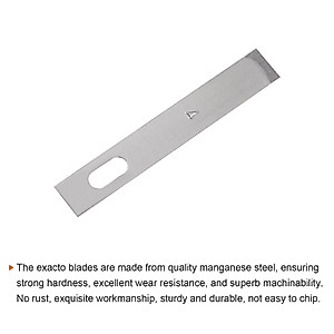 HARFINGTON 40pcs Exacto Knife Blades #4 Hobby Knife Replacement Blades Spare Precision Exacto Blades Hobby Knife Blade Refills for DIY, Art, Cutting, Carving, Scrapbooking, Stencil
