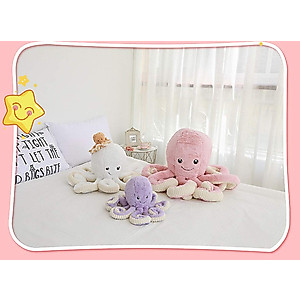 YYFRIEND Cute Cartoon Plush Toy Simulation Octopus Toy Sleeping Pillow