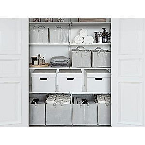 StorageWorks 45L Extra Large Fabric Storage Bins with Fabric Handles 2 pack, Underbed Storage Box, Underbed Clothes Storage Bin for Clothes, Blankets and Shoes 2 pack