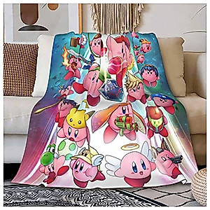 Cartoon Anime Throw Blanket Soft Light-Weight Warm All-Season Bed Blanket Sofa Office Throws for Kids Adults 50'' x 40'' -4