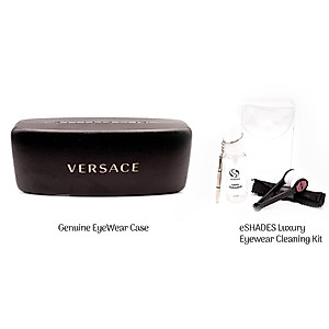 Versace Eyeglass Case + Bundle with eSHADES Luxury Eyewear Kit