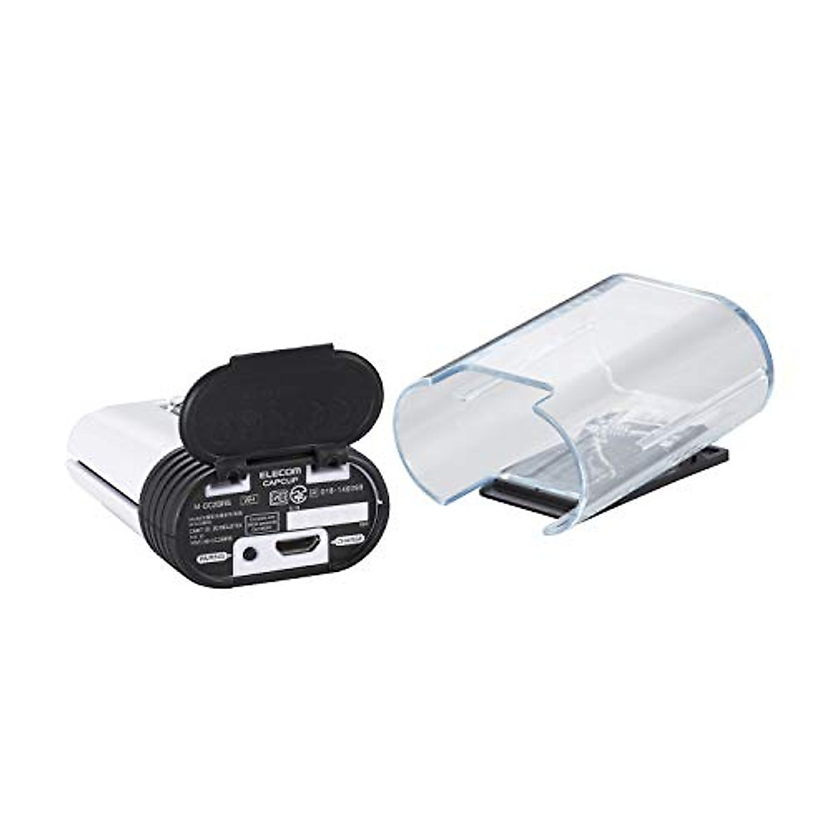 ELECOM Bluetooth Mouse Rechargeble, Clippable, Silent, Quiet Click, 4 Button for iPad, Laptop PC and Mac Small Size, White (M-CC2BRSWH-US)