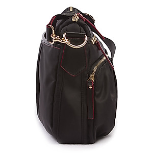 Korvara Nylon Crossbody Bag, Black - Premium Lightweight, Black, Size Medium