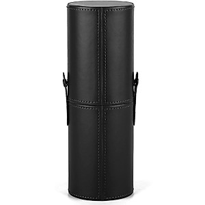 Narwey Makeup Brush Holder Travel Brushes Case Bag Cup Storage Dustproof for Women (Black)