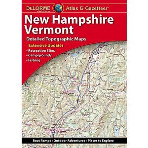 Delorme Atlas & Gazetteer: New Hampshire, Vermont