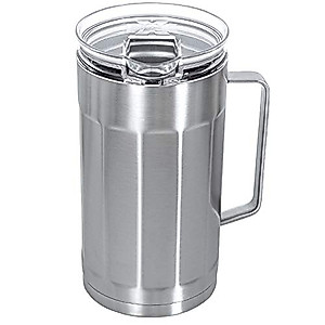 XPAC 84-Ounce Sweat-Free Beverage/Water Pitcher with Lid, Stainless Steel, Vacuum Insulated, Keeps Drinks Cold For Hours
