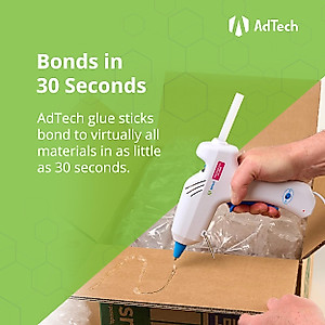 AdTech Premiere Hot Glue Sticks 10" Full Size, White, 85 Sticks