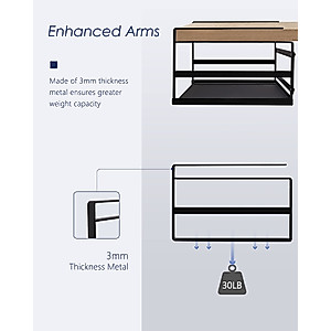 Nxconsu 2Pack Under Shelf Storage Basket Organizer Hanging Holder for Cabinet Pantry Kitchen Cupboard Desk Counter Bookshelf Organization Add-on Space Saver Heavy Duty Slide-in Black
