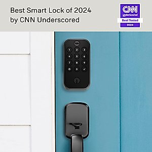 Yale Assure Lock 2 with Wi-Fi, Black Connected Keypad Smart Lock for Front Door or Back, Door lock with Code and Back-Up Key, YRD410-WF1-BSP