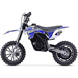 MotoTec 24v 500w Gazella Electric Dirt Bike Blue
