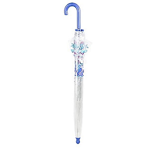 Totes Kids Clear Bubble Kids Umbrella - Perfect for Walking Safety- Child Safe with Pinch-Proof Closure and Easy-Grip Curved Handle Perfect for Small Hands, in Transparent or Colorful Options