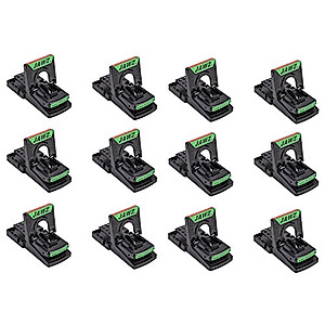 (Pack of 12) JT Eaton 409 Jawz Plastic Mouse Trap for Solid or Liquid Bait