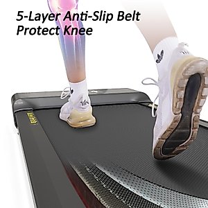Walking Pad, Walking Treadmill in LED Display, Under Desk Treadmill for Home/Office with Remote Control, Portable Treadmill 2 in 1 for Walking and Jogging