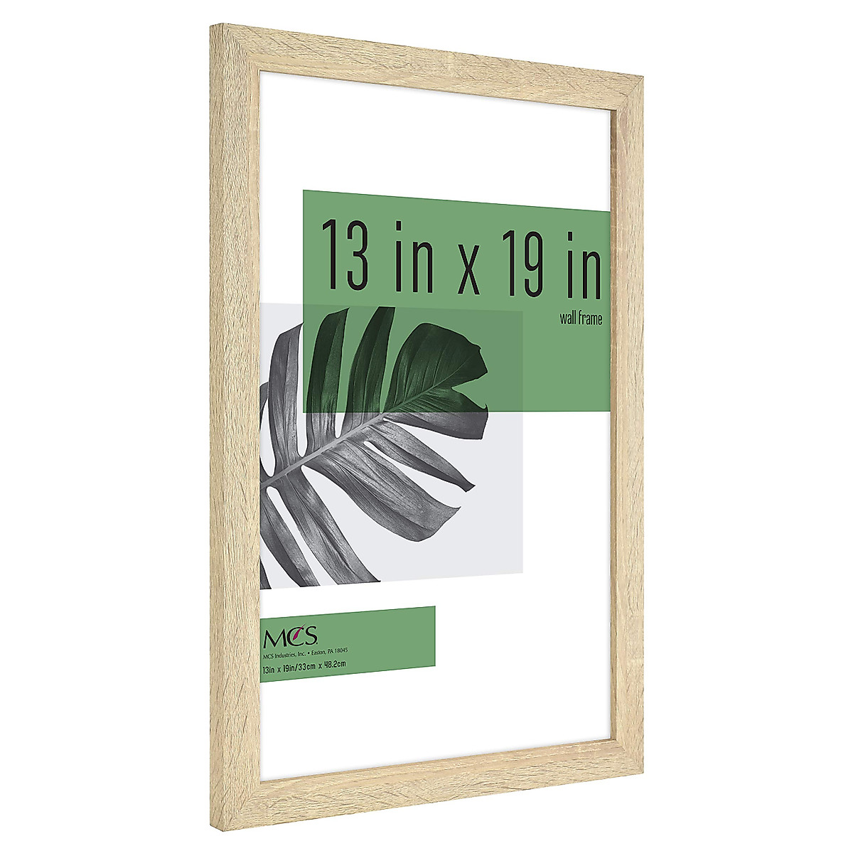 MCS Studio Gallery 13x19 Picture Frame Natural Woodgrain, Rectangle Photo Frame for Photos, Posters & Art Prints (1-Pack)