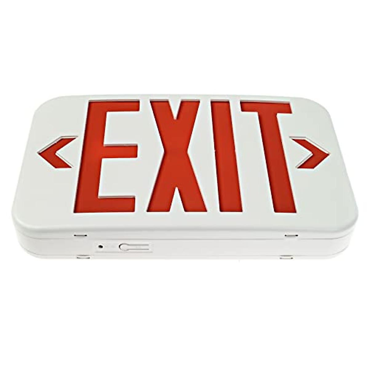 Ciata Red Led Emergency Exit Lights with Battery Backup - Emergency Fire Exit Sign, Light up Exit Sign, Lighted Exit Sign, Exit Signs for Business, Neon Exit Sign, Exit Sign Battery Powered - 12 Pack