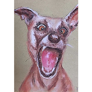 WALL ART ARTWORK PAINTING HUFF DOG