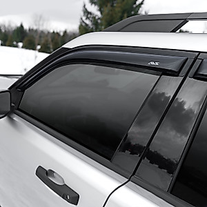 Auto Ventshade [AVS] Ventvisor / Rain Guards | Outside Mount, Smoke Color, 4 pc | 94608 | Fits 2006 - 2012 Toyota RAV4