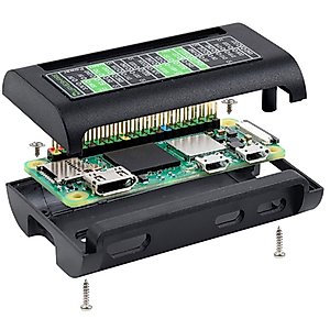 Pi Zero Enclosure, ABS Protection Case for Raspberry Pi Zero 2 W/Pi 2 WH/Pi Zero W/Pi Zero WH (Case Only)