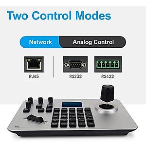 SMTAV PTZ Controller Camera Controller POE Network 4D Joystick Decoding Keyboard (IP Analog Controller)