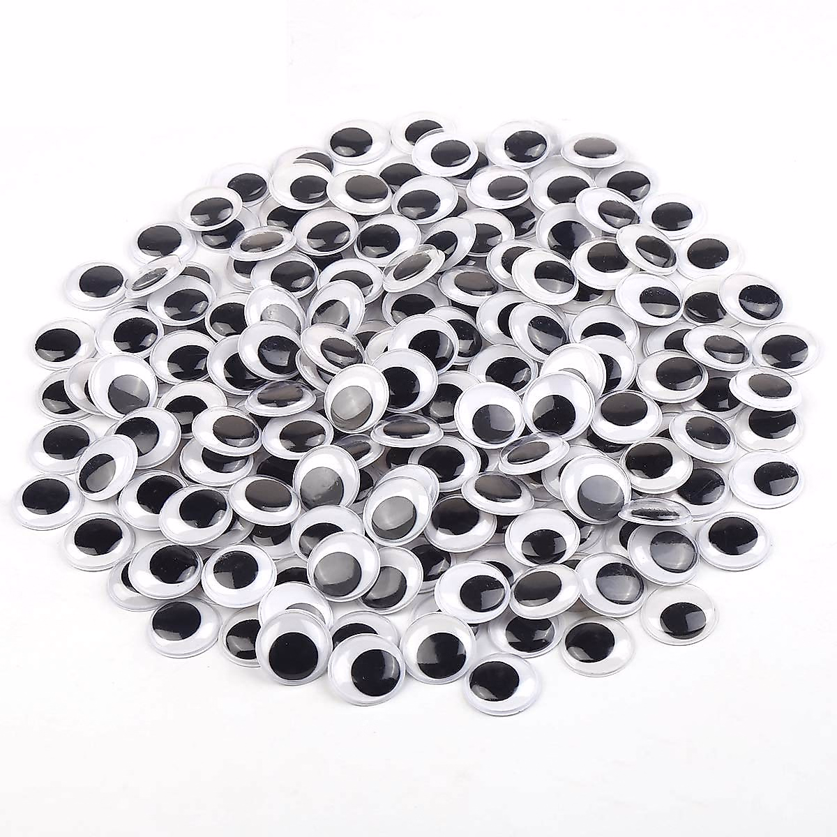 CCINEE 30mm Black Googly Wiggle Eyes 100PCS with Self-Adhesive for DIY Handmade Crafts Decorations