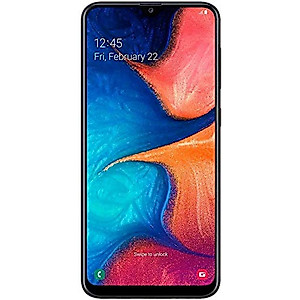 Samsung Galaxy A20 32GB, 6.4" US & Global 4G LTE GSM Factory Unlocked - International Model (Black, 32GB (Single SIM)) (Renewed)