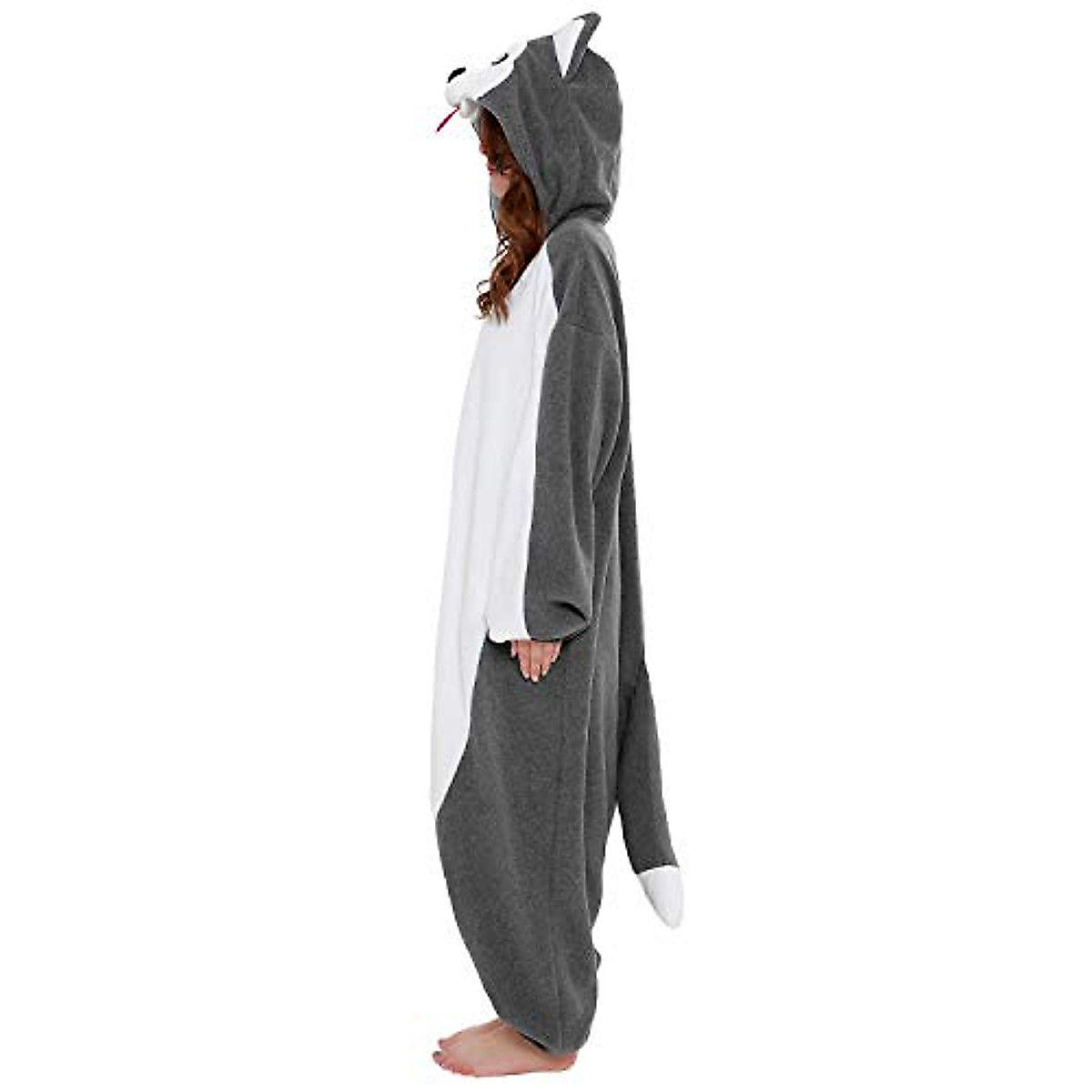 SAZAC Siberian Husky Kigurumi - Onesie Jumpsuit Halloween Costume