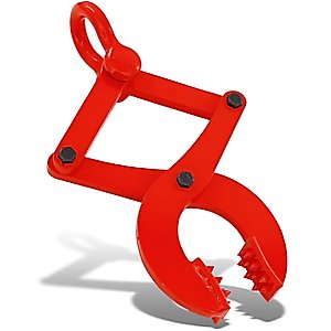 Single Scissor Heavy Duty Pallet Puller, Solid Steel, 2000 lbs Capacity, 5 Inch Opening and 1-1/2" Height Jaw Clamp Grabber Hook Puller Tool for Forklift Chain - by Rampro