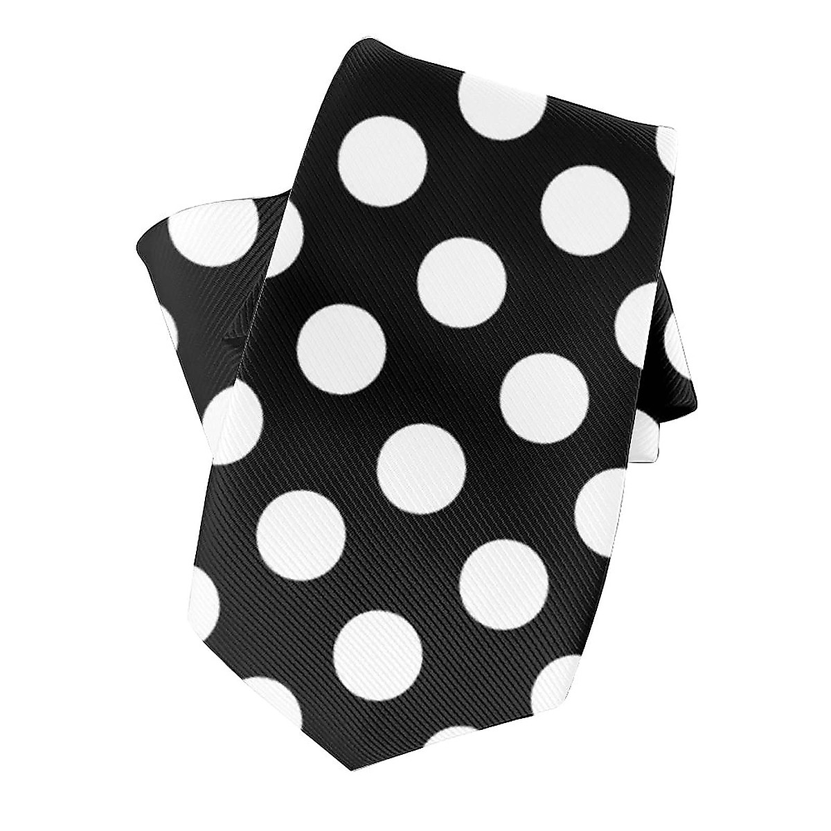 YEAHSPACE Polka Dot Tie Black And White Necktie Men's Ties for Wedding Prom Uniform-polka dot black and white (13), One Size