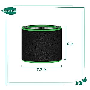 Asheviller FLT151 Replacement Filter V, Compatible with GermGuardian Air Purifier Models: AC151, and AirSafe Series: AC3000, AP315, Part Number FLT151, 2Pack (FLT151VO)