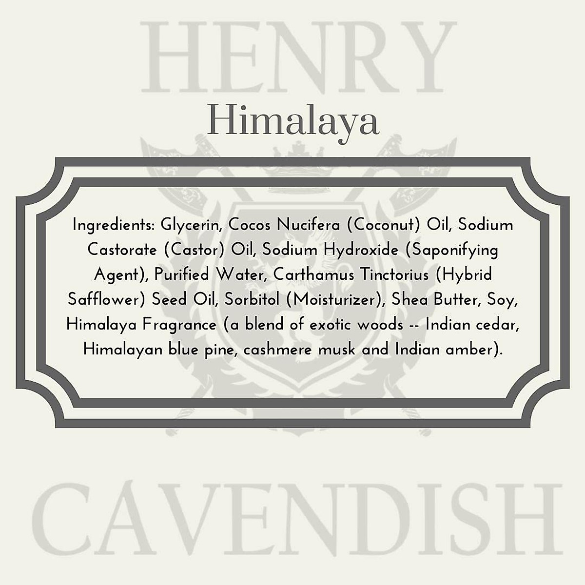 Henry Cavendish Himalaya Shaving Soap with Shea Butter & Coconut Oil. Long Lasting 3.8 oz Puck Refill. Mens Shave Soap. All Natural. Rich Lather, Smooth Comfortable Shave. For Ladies and Gentlemen.
