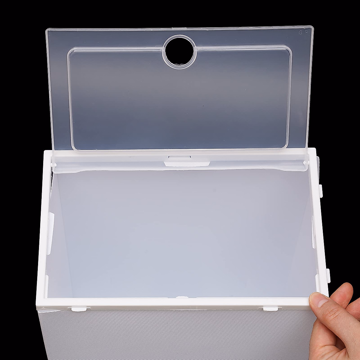 LiFuJunDong 20 Pcs Shoes Storage Organizer,White Plastic Stackable Shoe Organizer for Closet,Universal Shoe Storage Boxes for Men and Women (20 Pcs)