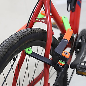 Bicycle Lock, Bicycle Folding Lock, Bicycle Combination Lock, high Security, can Include Stand, Made of Hardened Steel, Length 85 cm, Suitable for Most Bicycles and e-Scooter Locks