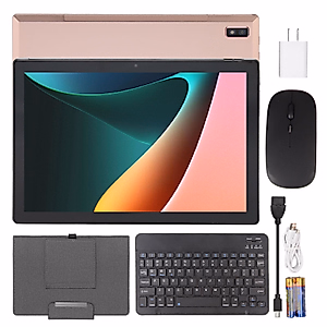 Yoidesu 2 in 1 Tablet, 10.1 Inch Android 12 Tablet, FHD Display with Keyboard and Mouse, 8 Core Processor, 7000mAh, Dual Card Slot, Front and Rear Cameras, 8GB RAM 256GB ROM (US Plug)