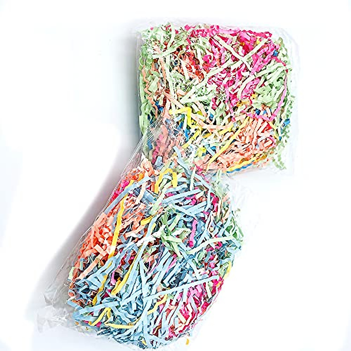 GILYGI Bird Chewing Toy Set, Taco Shaped Bamboo Weaving Toy with 2 Packs of Colorful Shred Paper Replacement, Hanging Fragging Shredder Toys for Parakeet, Cockatiel, Caique, Budgies, Quaker