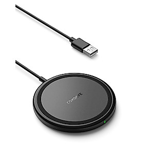 COKOEYE Wireless Charger 1-Pack 10W for iPhone Wireless Charger Pad, Fast Wireless Phone Charger for iPhone 16/16 Plus/16 Pro/16 Pro Max/15 Pro/15/15 Plus/14/13 Series/Samsung S22/AirPods Pro 2