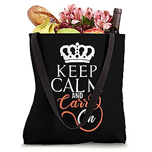 Keep Calm and Carry on Style Styling for Men and Women Tote Bag