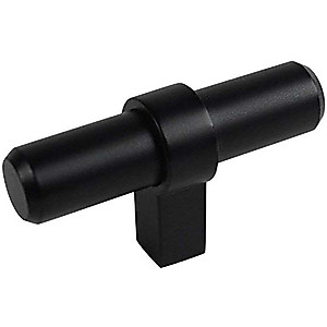 Cosmas 10 Pack 181FB Flat Black Cabinet Bar Handle Pull Knob - 2-3/8" Long