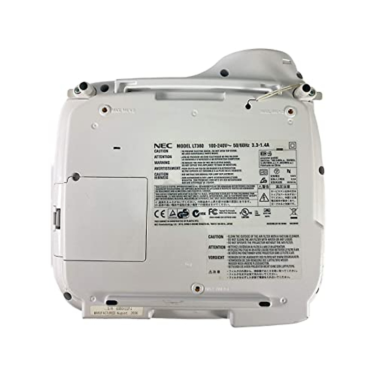 NEC LT380, XGA, 1024 X 768 Native Resolution, wired and Wireless Lan Capable, integrated RJ45