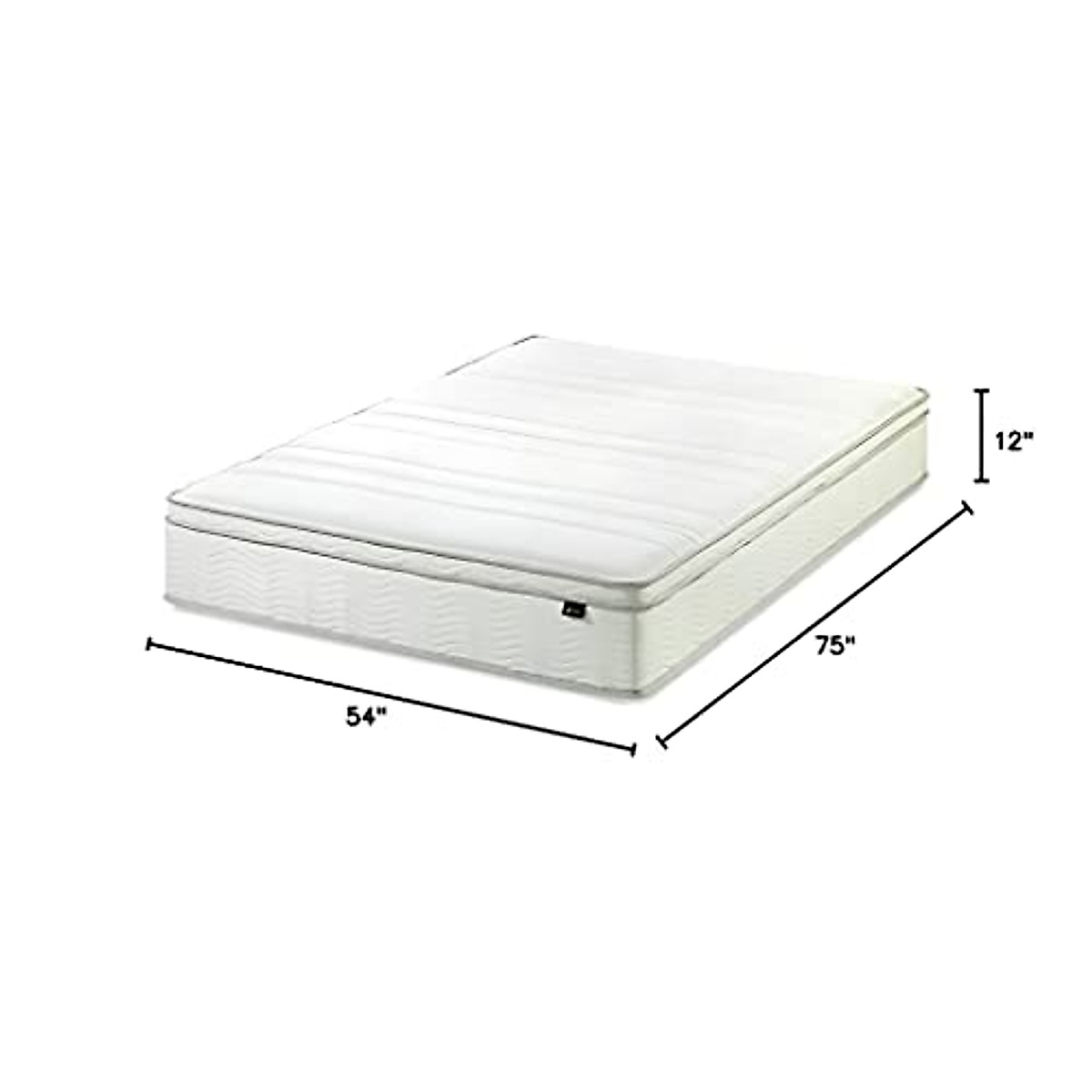 Zinus 12 Inch Foam and SpringMattress / CertiPUR-US Certified Foams /Mattress-in-a-Box, Full