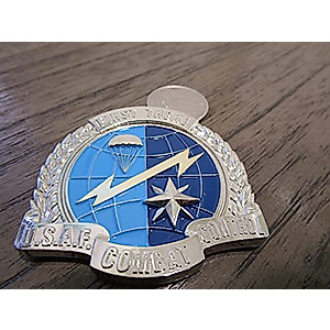 Set of 2 United States Air Force Special Forces Pararescueman Creed Pararescue PJ's Beret Skull & AFSOC Combat Control Challenge Coins