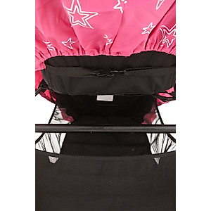 First Essentials Stroller Rain Cover Universal, Baby Travel Weather Shield, Windproof Waterproof, Protect from Dust Snow (Pink)