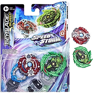 Hasbro Beyblade Burst Surge Speed Storm Twin Pack Origin Achilles A6 and Tyros T6