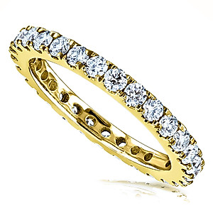 Kobelli 1ct Lab Grown Diamond Eternity Gold Band - rose-gold / 4.0